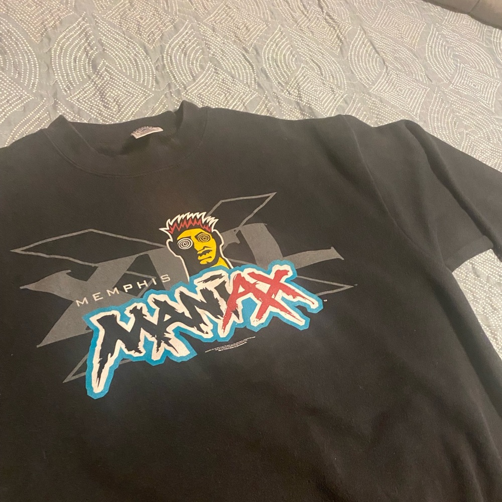 Vintage Xfl Memphis Maniax Crewneck , Logo Is Amazing… - Gem